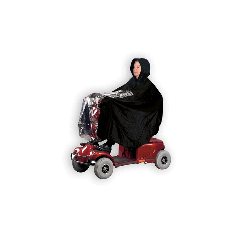 Impermeable chubasquero para scooter y silla ruedas | Tipo poncho con ...