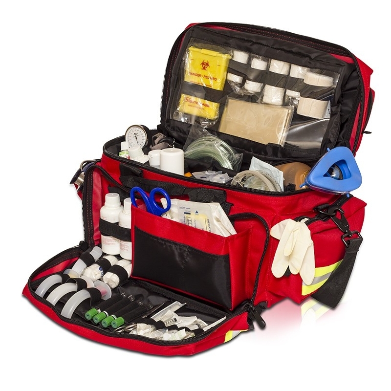 Notfall-Rucksack | Erste Hilfe | Große Kapazität | Rot | Elite Bags