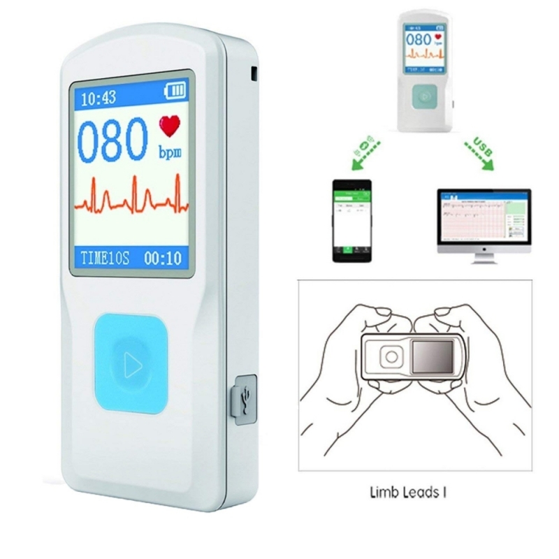 Elettrocardiografo portatile | ECG | Display a colori | PM10 | Mobiclinic