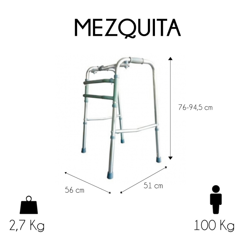 Looprek voor ouderen | Zonder wielen | Ultra-lichtgewicht aluminium ...