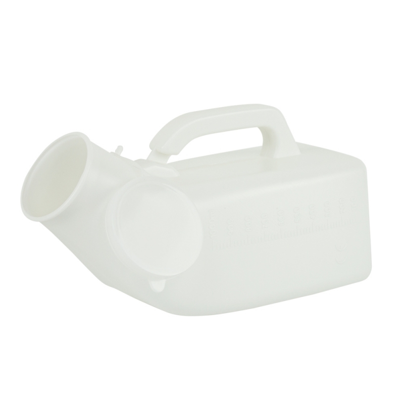 Urinol unissexo com tampa | Branco | Capacidade 1 Lt
